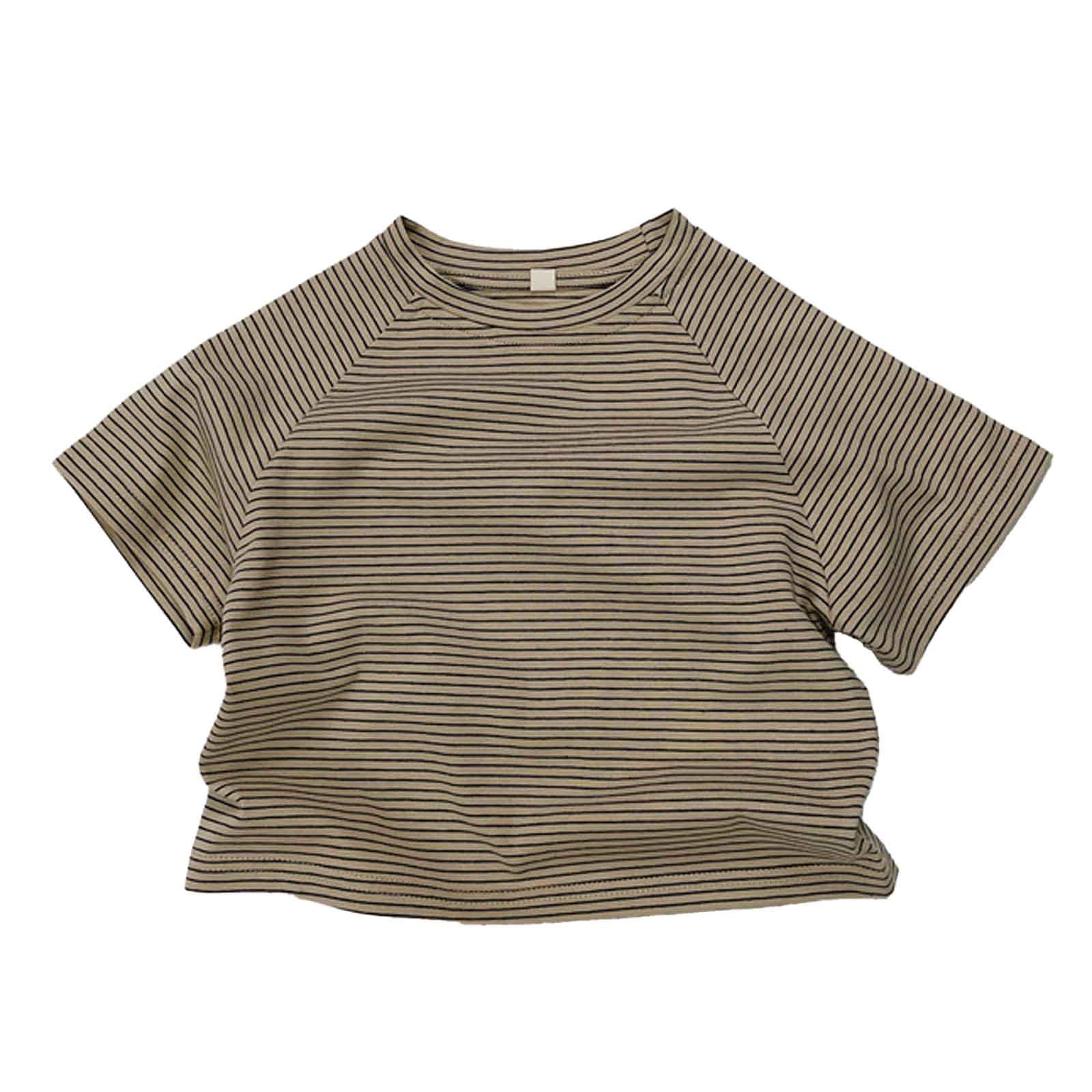 Gunia Girls Summer Tops,Boys Short Sleeve Casual Beach Holiday Striped ...