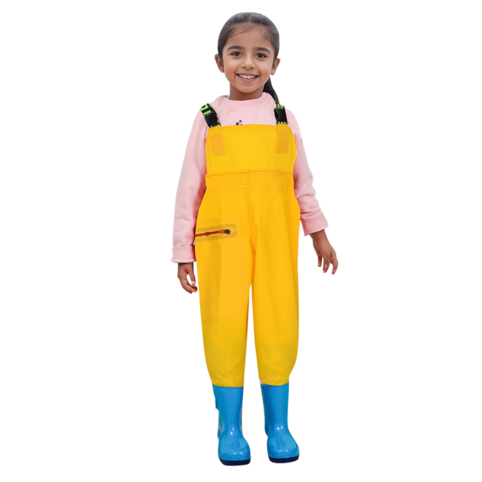 Gunia Jumpsuits For Girl Kids Boys Solid Chest Waders Youth Fishing ...
