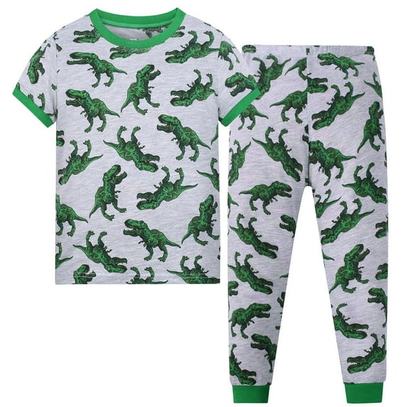 Gunia Kids Pajamas Boys Little Girls Dinosaur Holiday Clothes Long ...