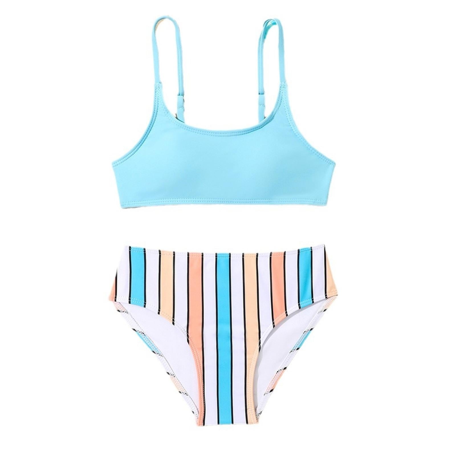 Gunia Kids Swimsuits for Girls Summer Skintight Bodysuit Bikini for Two ...