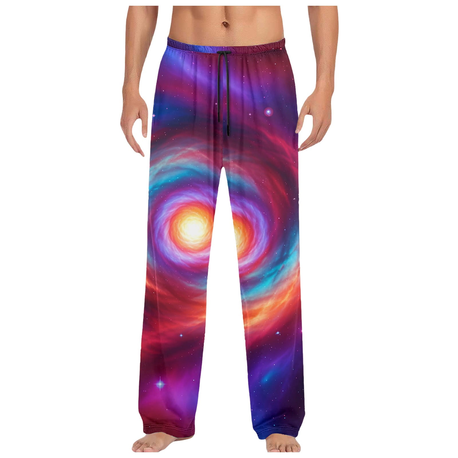 Gunia Men's Pajama Pants Fashion Star Theme Printed Long Drawstring ...