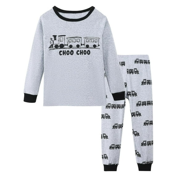 Gunia Toddler Boy Pajamas Girls Cartoon Pattern Pants 2 Piece Long ...