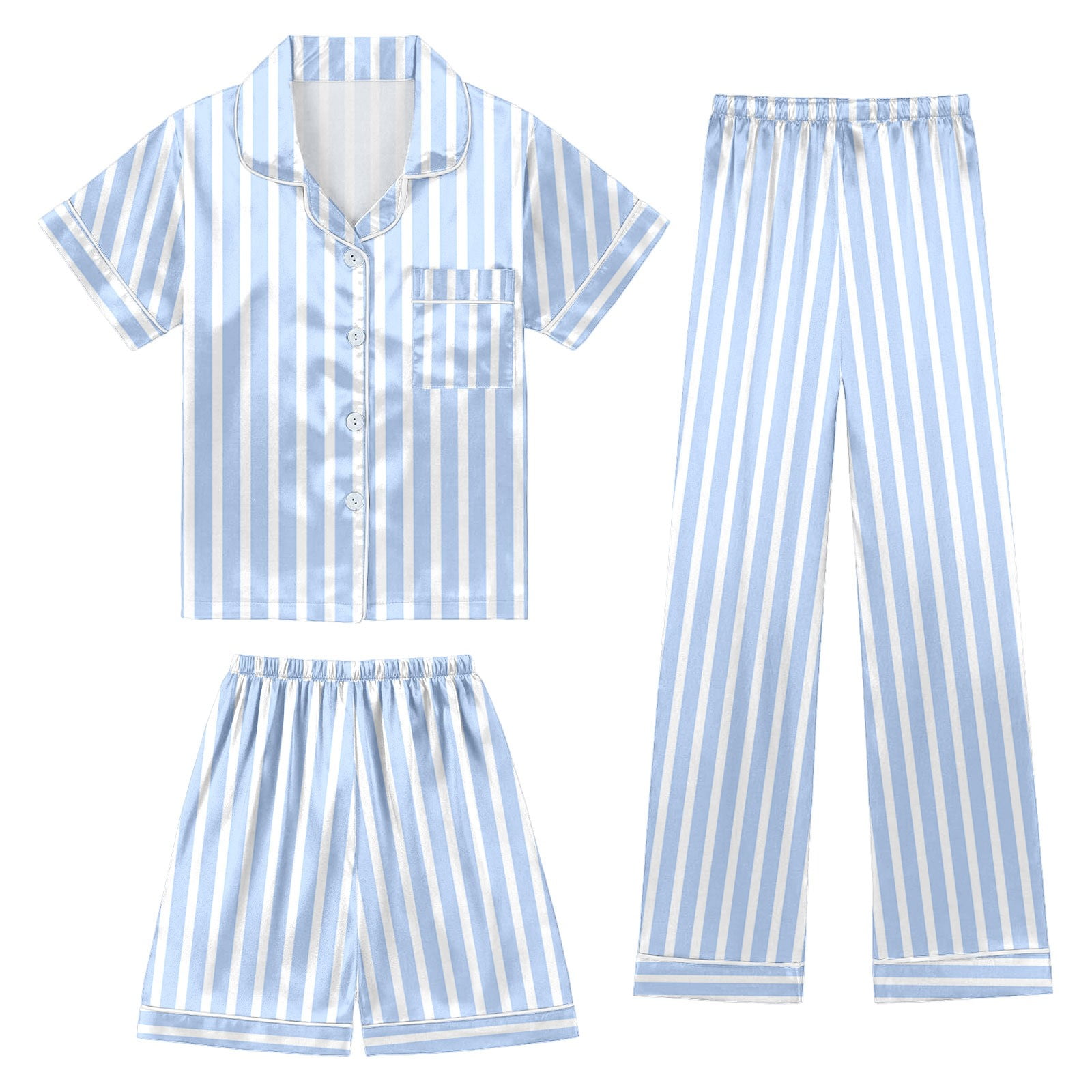 Gunia Toddler Girl Pajamas Children Casual Print Home Wear 3 Piece Set ...