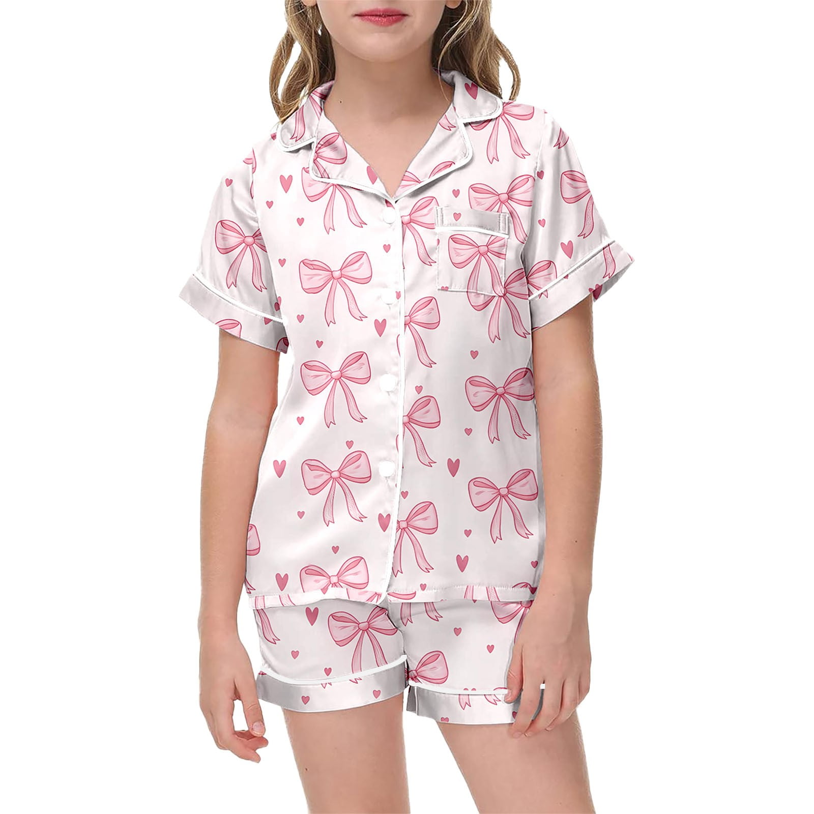 Gunia Toddler Girl Sleepwear,Girl'S Short Sleeve Pajama Set Cute ...