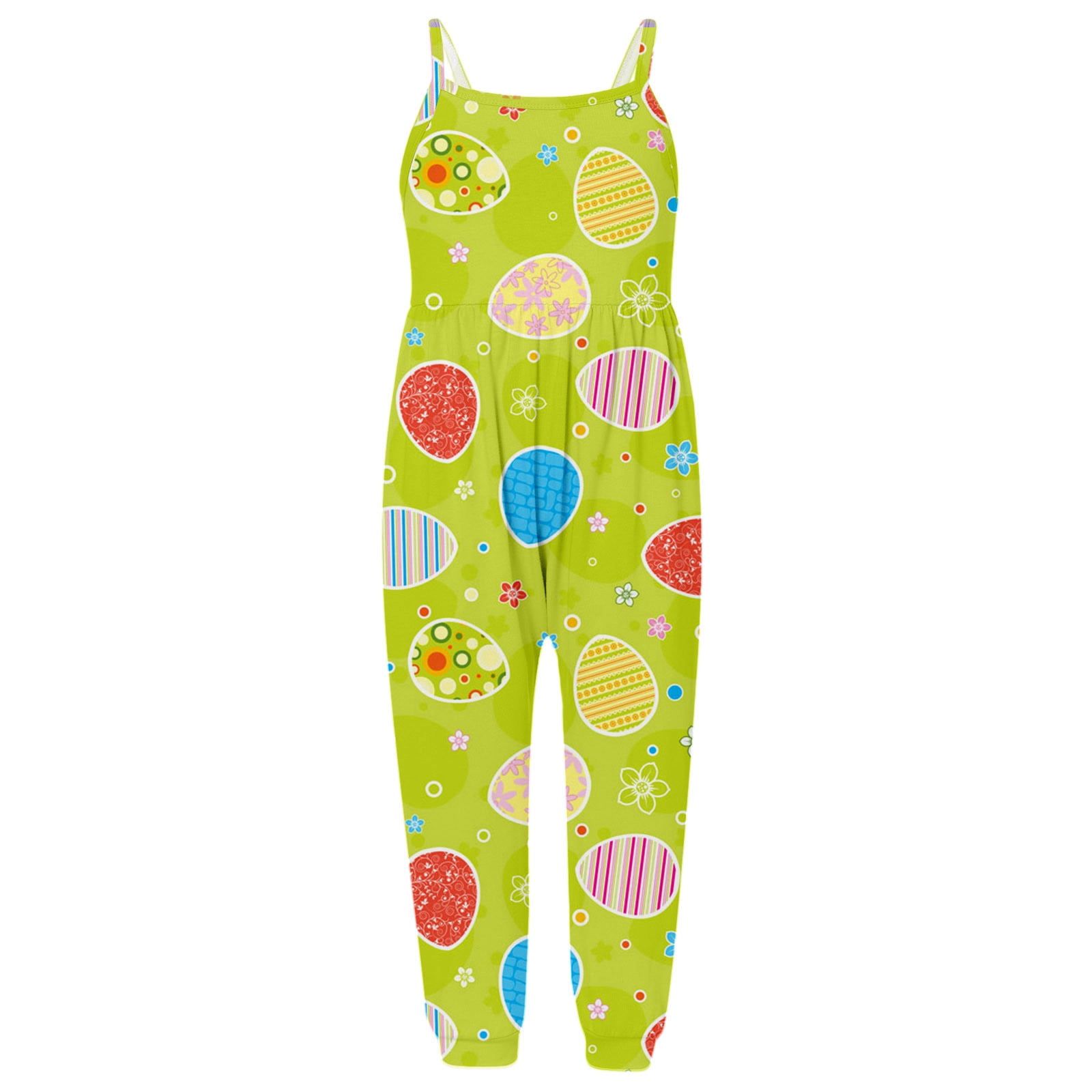 Gunia Toddler Girls Easter Jumpsuit Outfits Casual Bunny Rabbit Egg ...