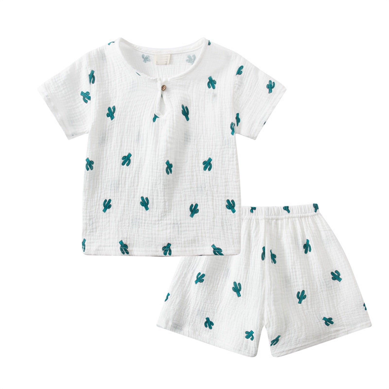 Gunia Toddler Outfits For Boys Infant Kids Short Sleeve Indoor Short ...