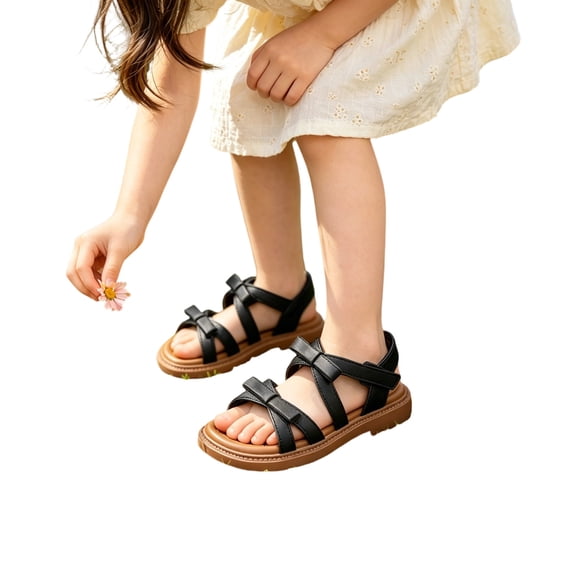 Gunia Toddler Sandals Girl Fashion Bow Sandals Shoes Toddler Soft Sole ...
