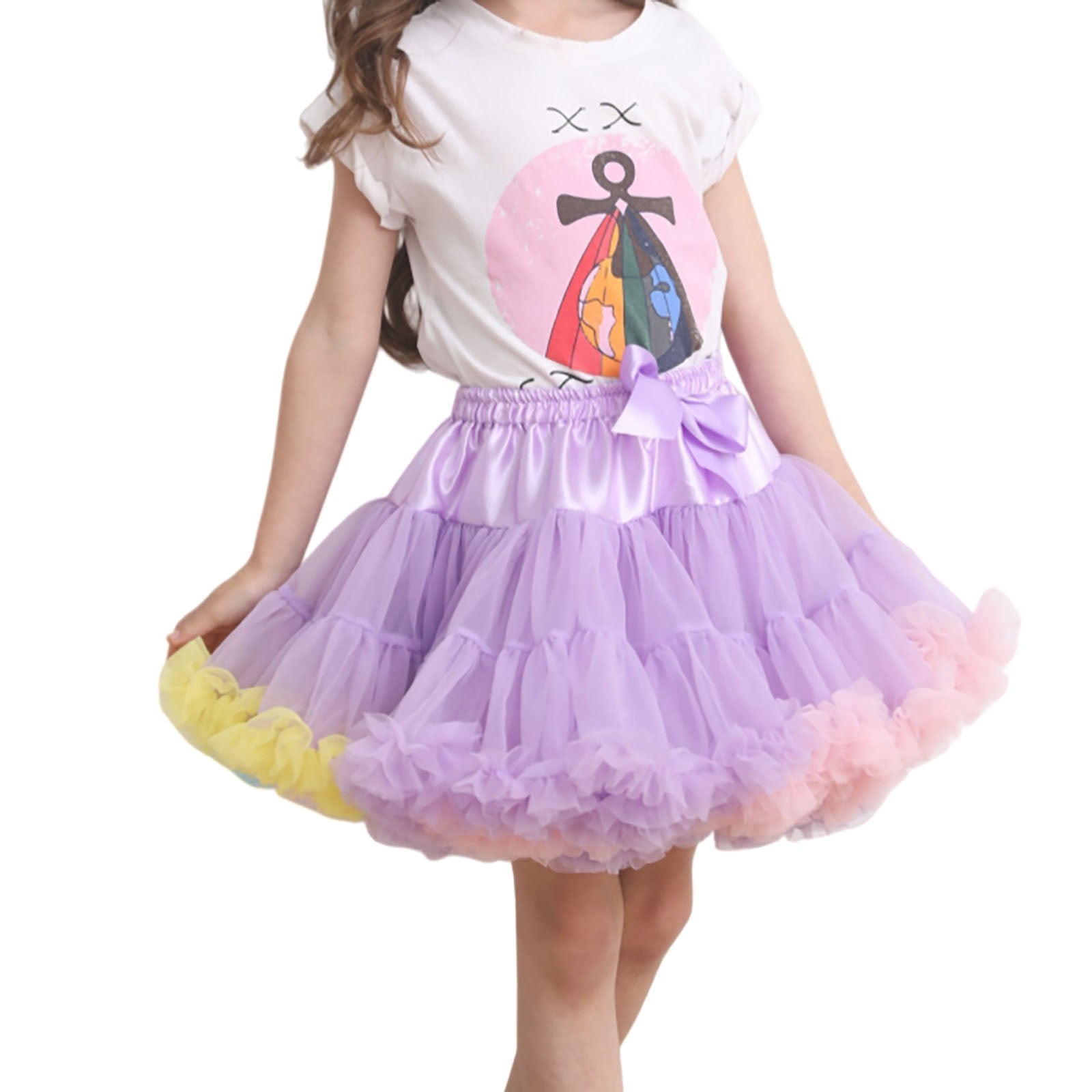 Gunia Tutu Skirts For Girls Ballet Layered Dress Up Kids Princess ...