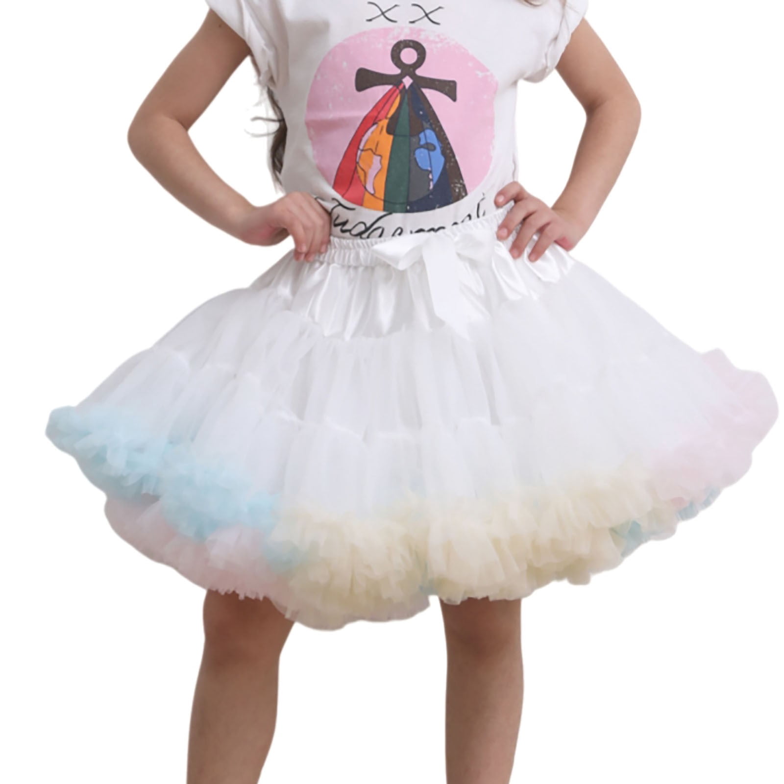 Gunia Tutu Skirts For Girls Ballet Layered Dress Up Kids Princess ...