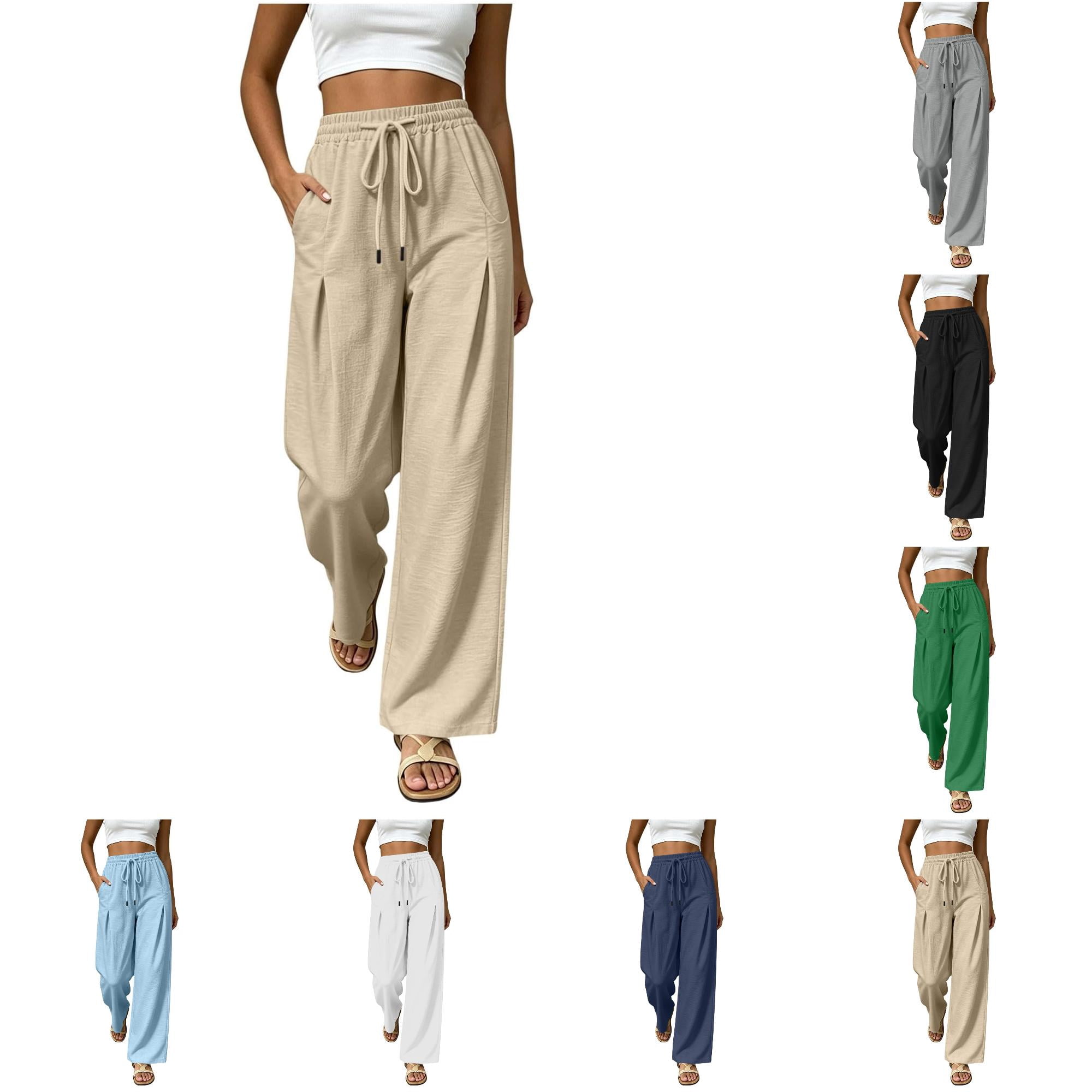 Gunia Wide Leg Pants For Women Palazzo Soft Casual Trousers Lightweight ...