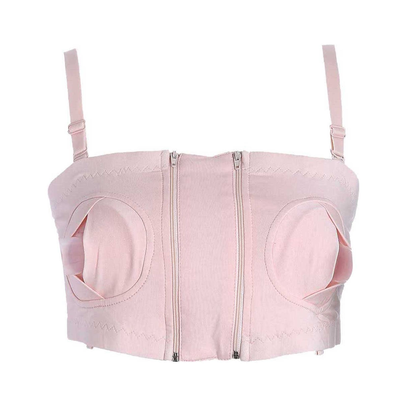 Gunia Womens Maternity Bras For Breastfeeding Solid Double Zipper Hands ...