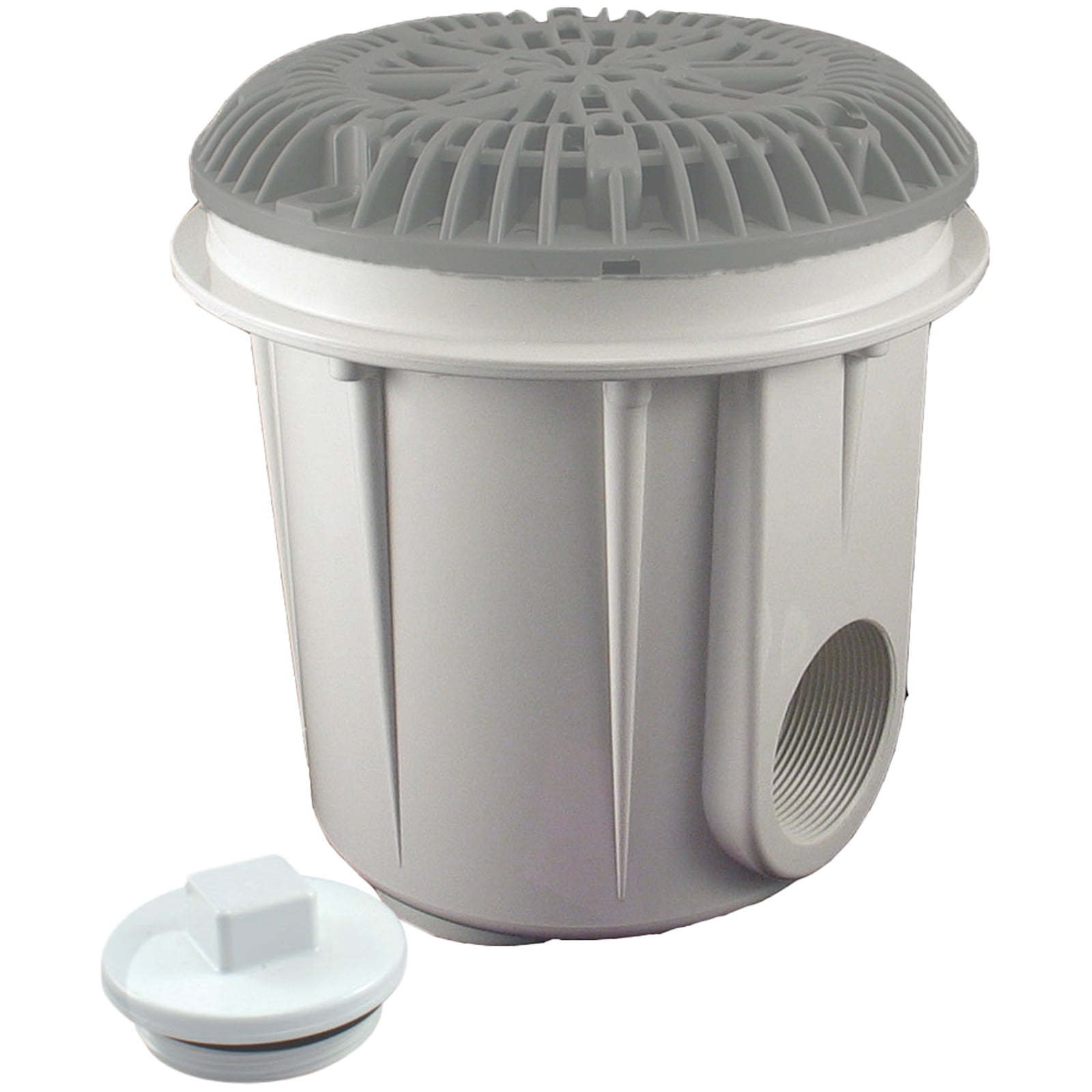 Gunite Pool Main Drain With Galaxy Av Lid, Gray - Walmart Business Supplies