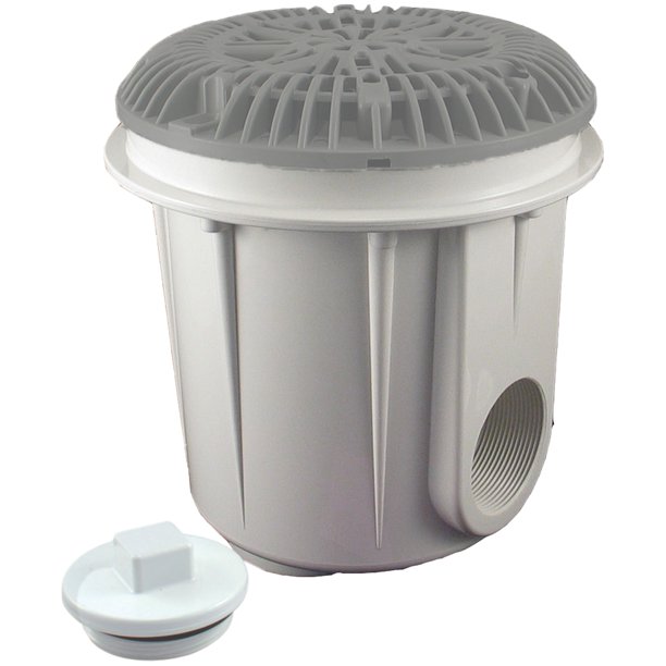 Gunite Pool Main Drain With Galaxy Av Lid, Gray - Walmart Business Supplies