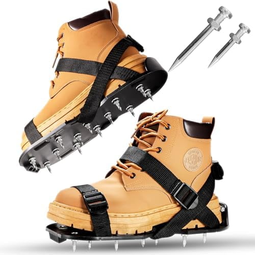 Gunite Spiked Shoes for Epoxy Floor,2 in 1 Fully Assembled，2 Lengths of ...
