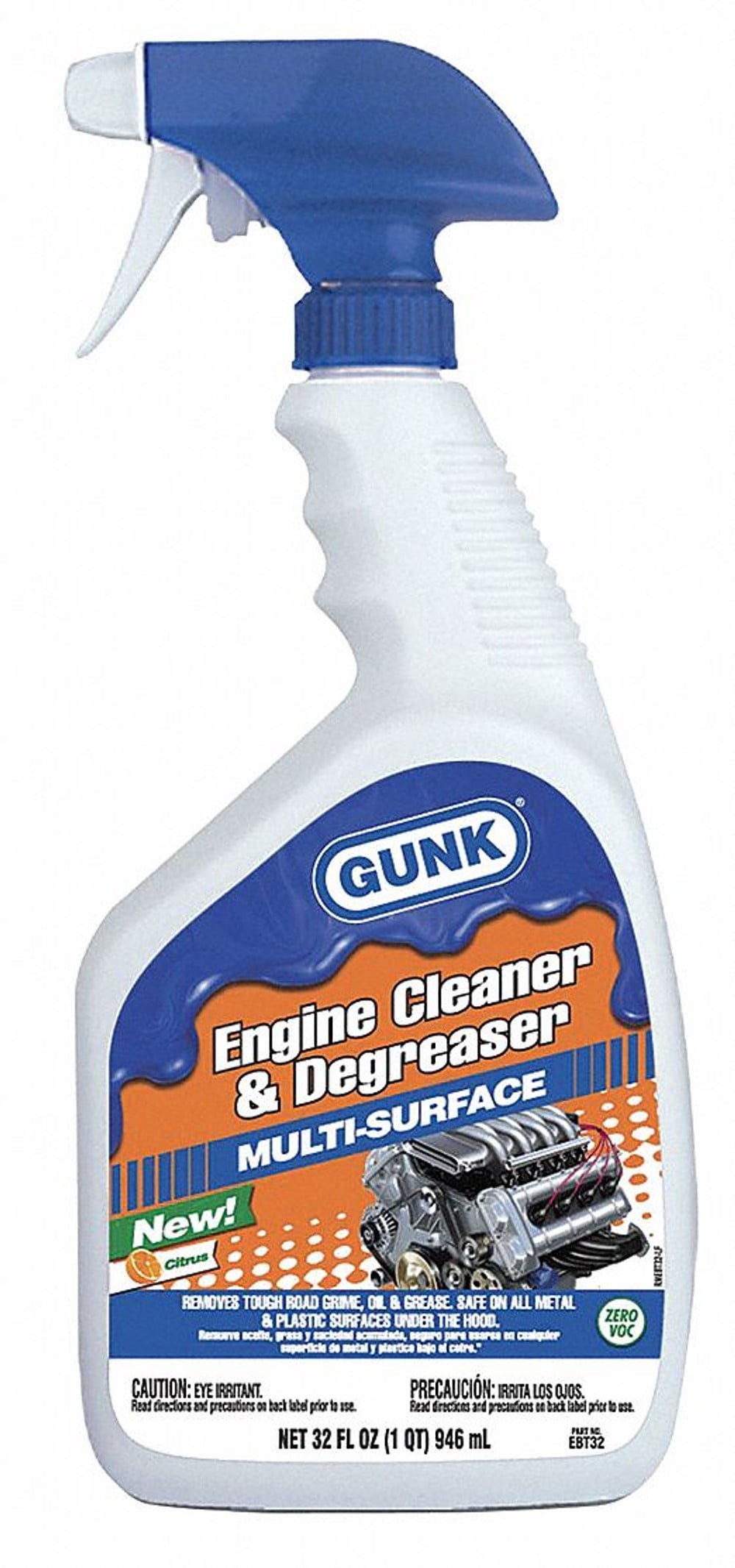 Gunk Engine Cleaner and Degreaser,32.00 oz. EBT32 EBT32 ZO-G9663317 ...