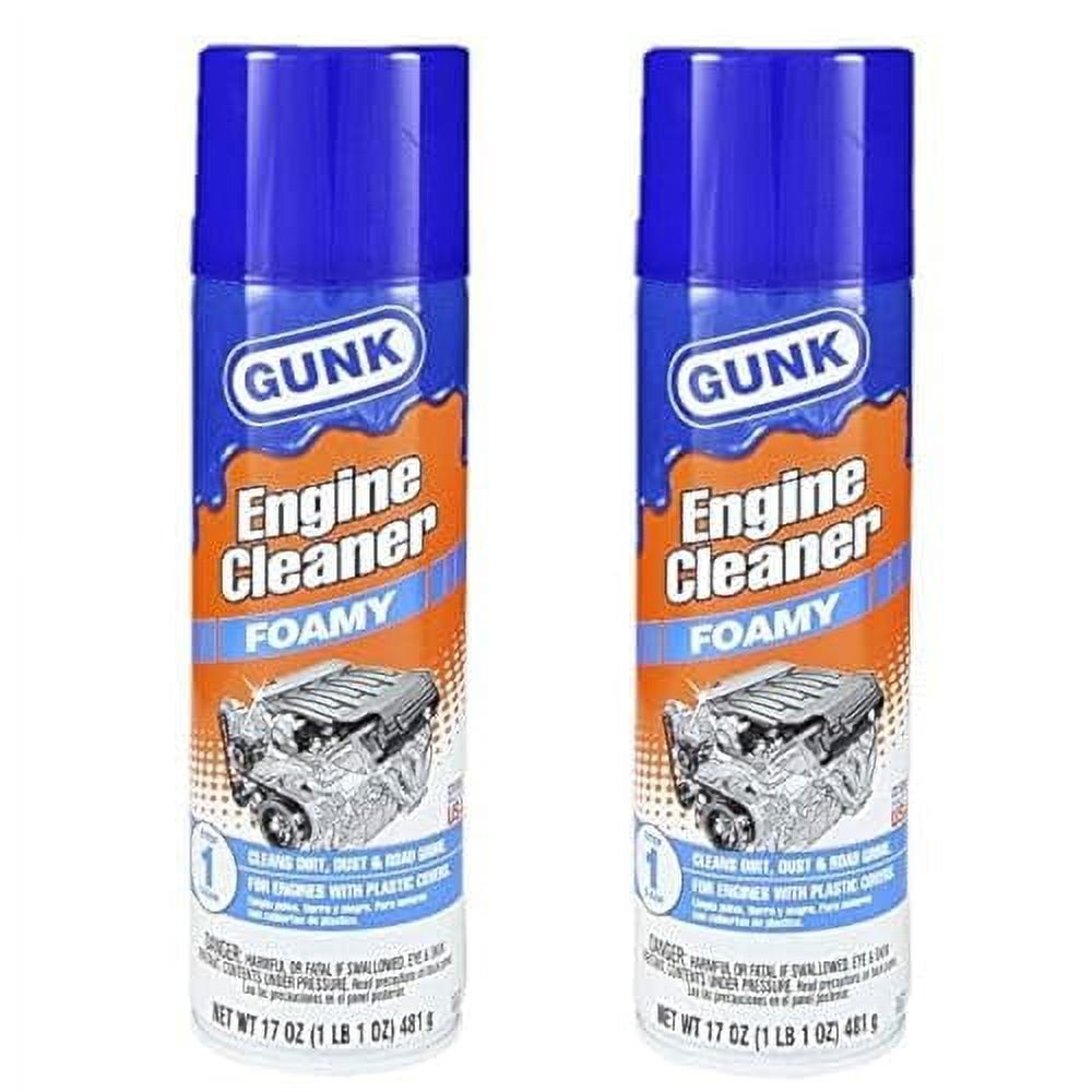 Gunk FEB1 Foamy Engine Brite Engine Cleaner - 17oz. 2 Pack - Walmart.com