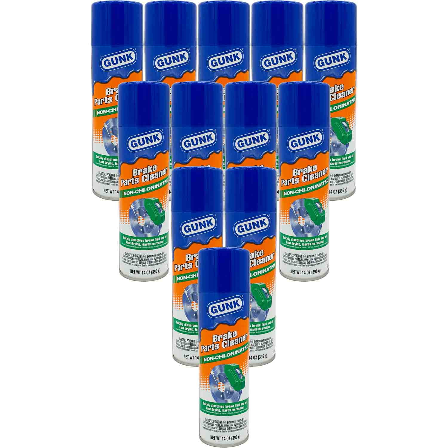 Gunk M705 Non-Chlorinated Brake Parts Cleaner - 14oz Pack of 12 ...