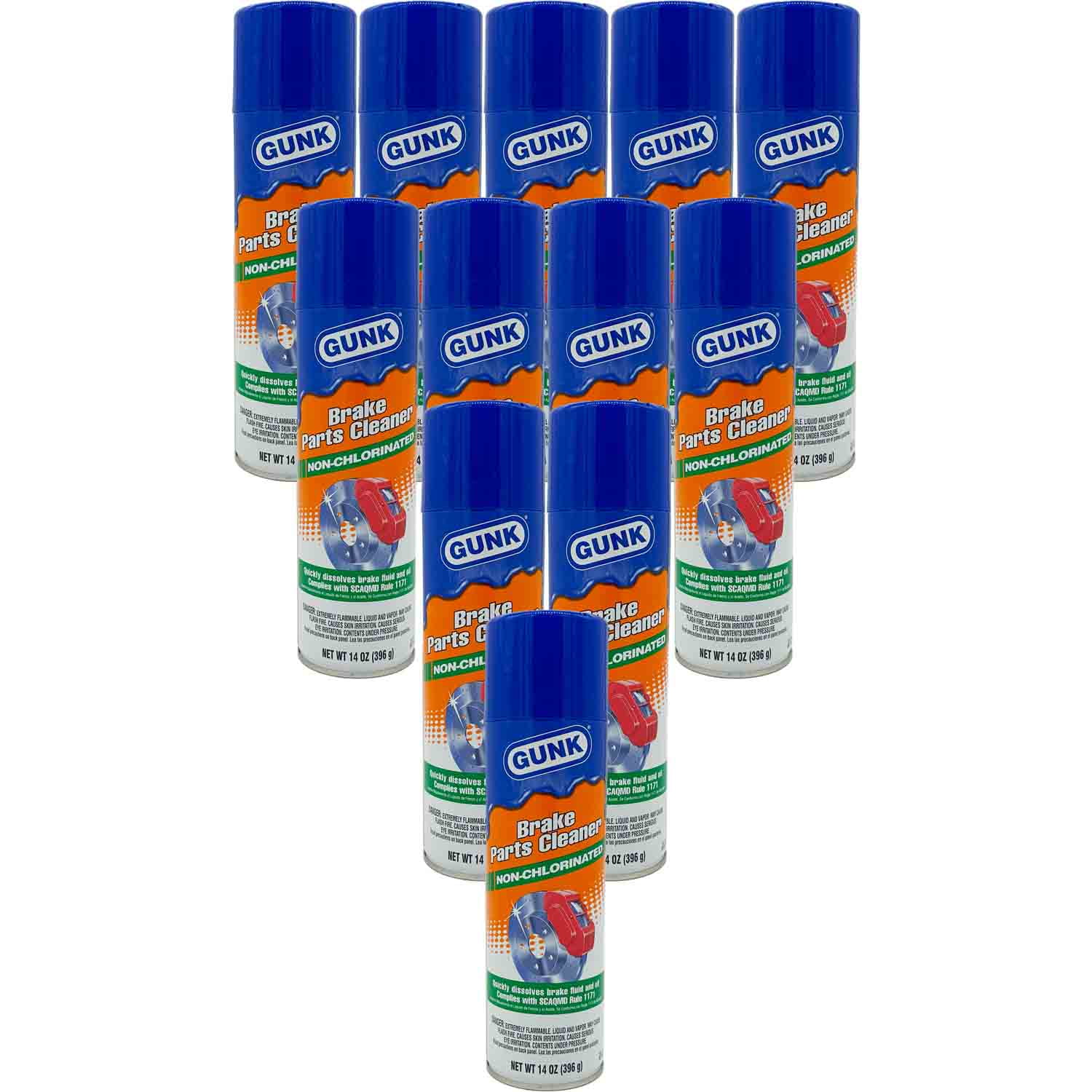 Gunk M710 Non-Chlorinated Low VOC Brake Parts Cleaner - 14oz Pack of 12 ...