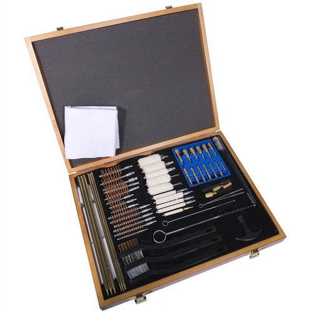 Gunmaster 63 Piece Deluxe Universal Gun Cleaning Kit Aluminum - Walmart.com