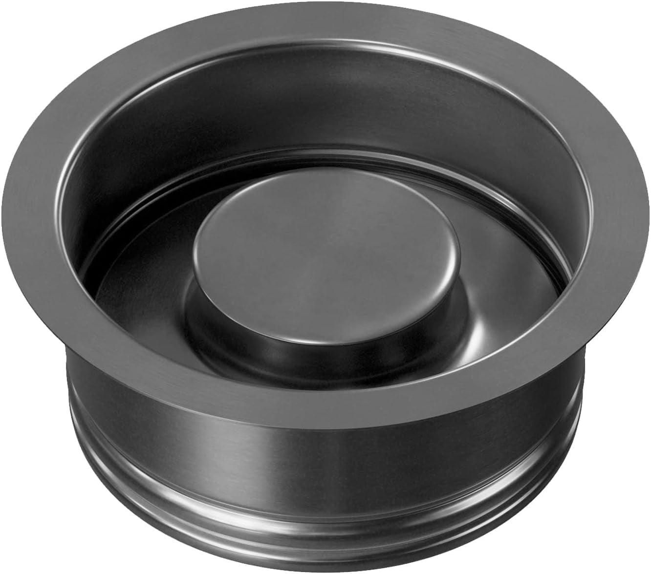Gunmetal Black Garbage Disposal Flange and Stopper - Durable Stainless ...