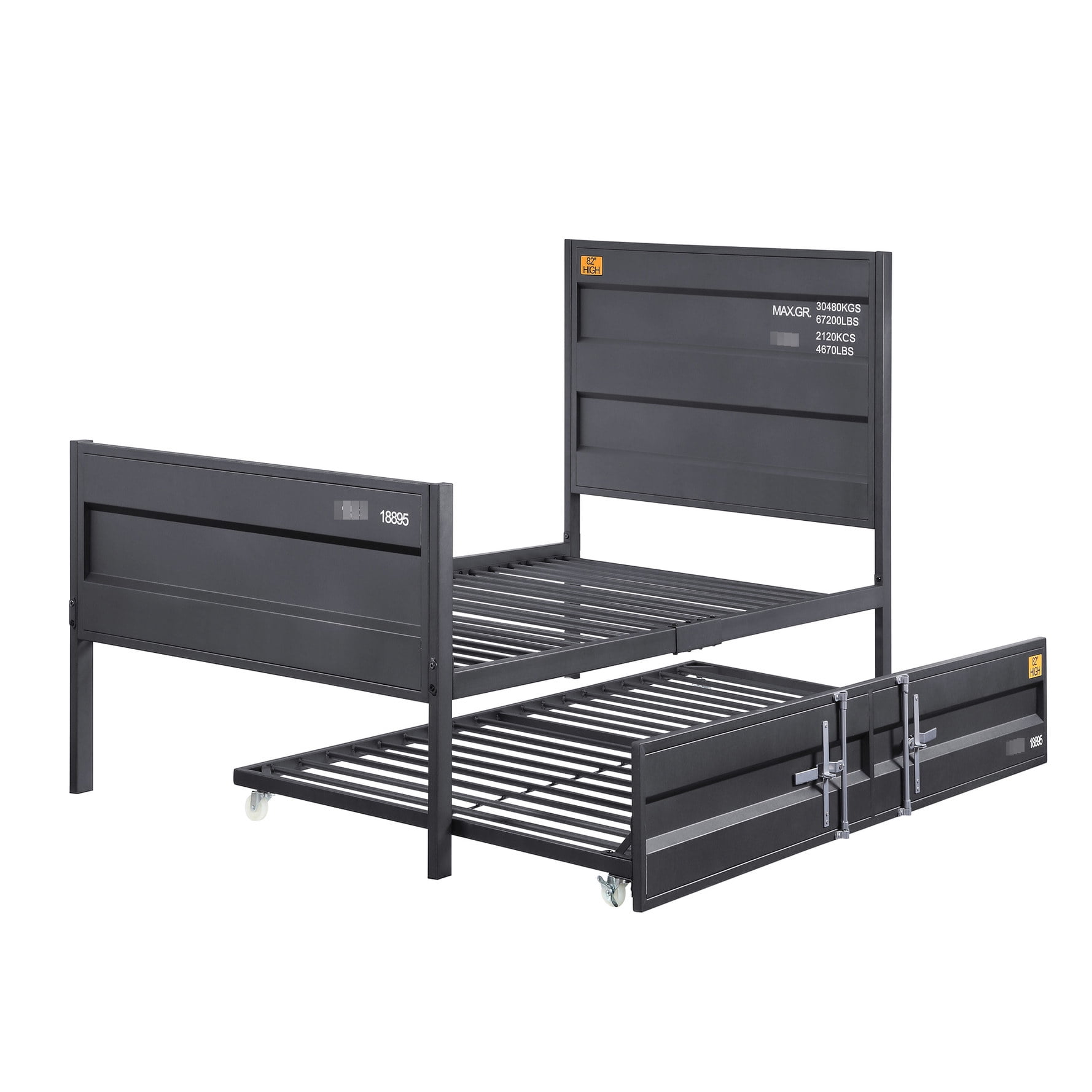 Gunmetal Full Slat Bed - Cargo Container Design for Contemporary ...