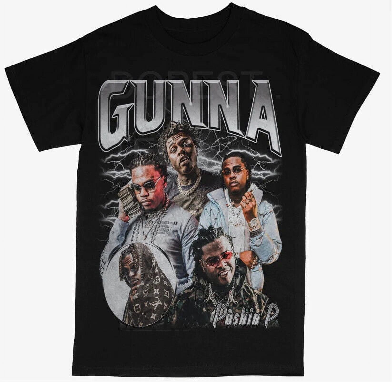 Gunna Hip Hop Rap Style Black T-Shirt S-5XL - Walmart.com