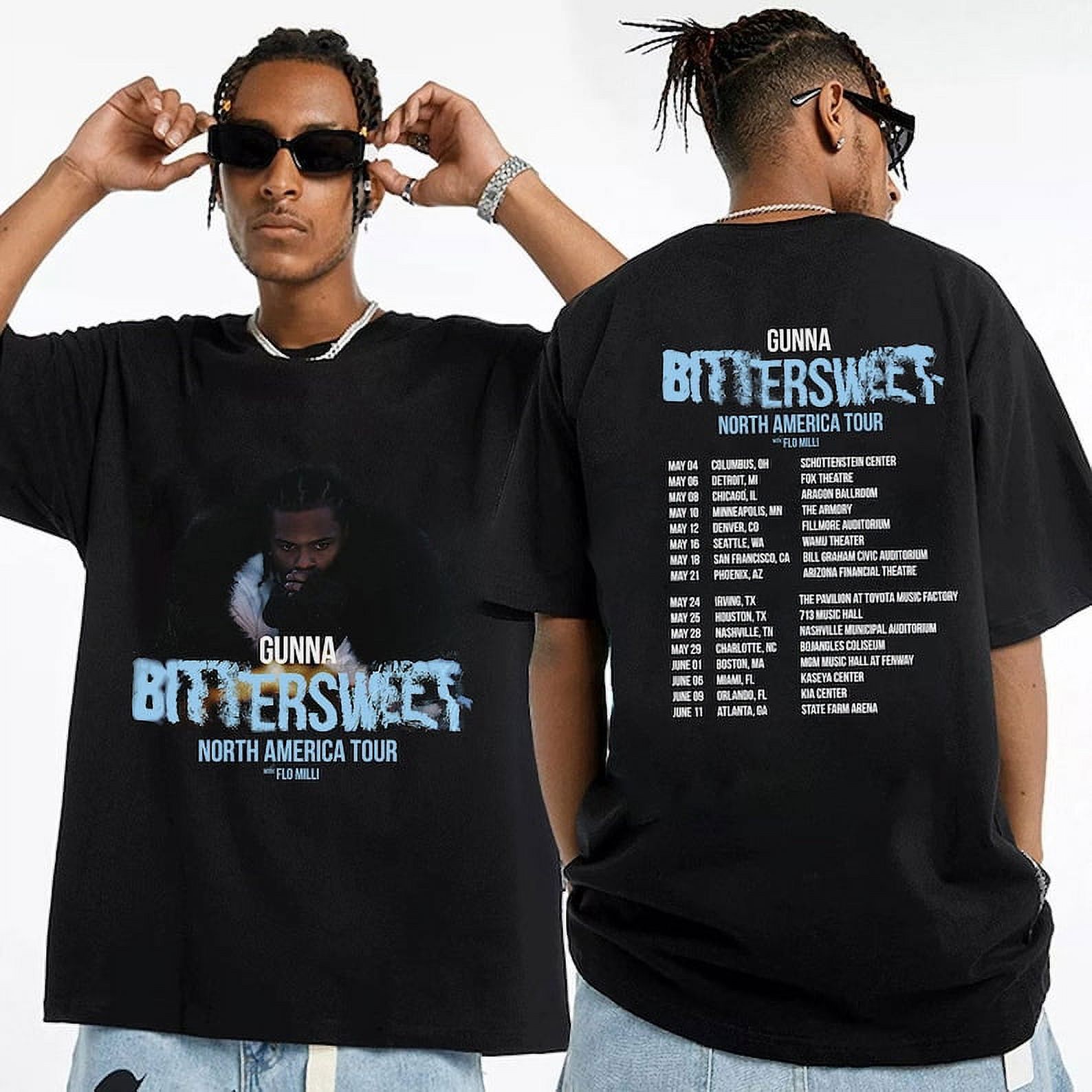 Gunna The Bittersweet Tour 2024 Shirt, Gunna 2024 Concert Shirt, Gunna Fan Gift, Rap Tee Concert ...