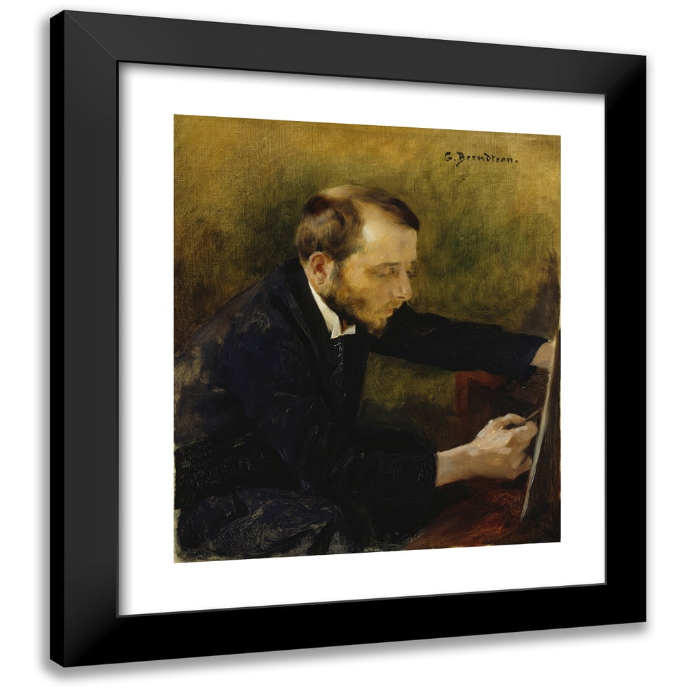 Gunnar Berndtson 12x14 Black Modern Framed Museum Art Print Titled ...