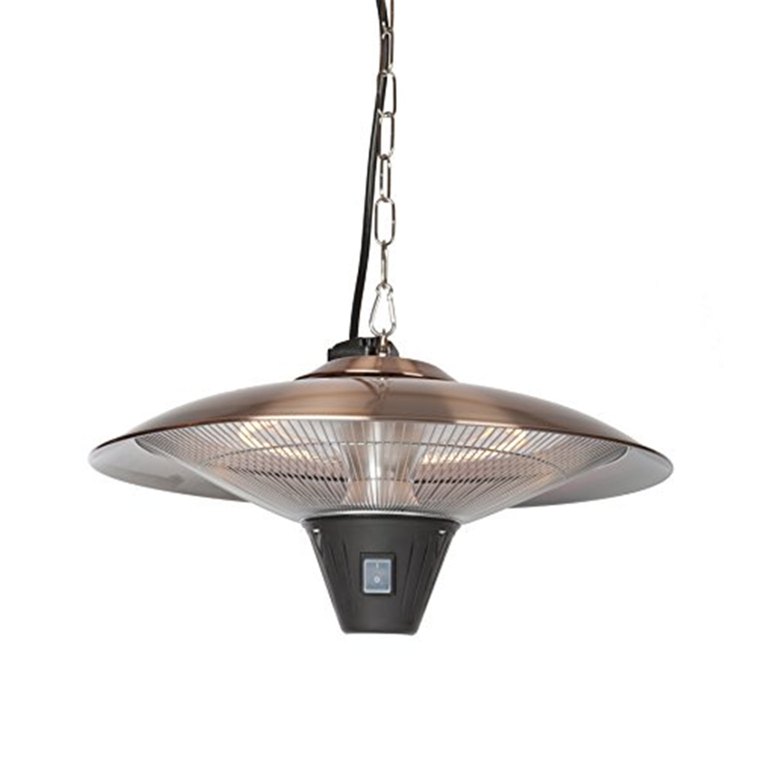 Gunnison Brushed Copper Colored Hanging Halogen Patio Heater - Walmart.com