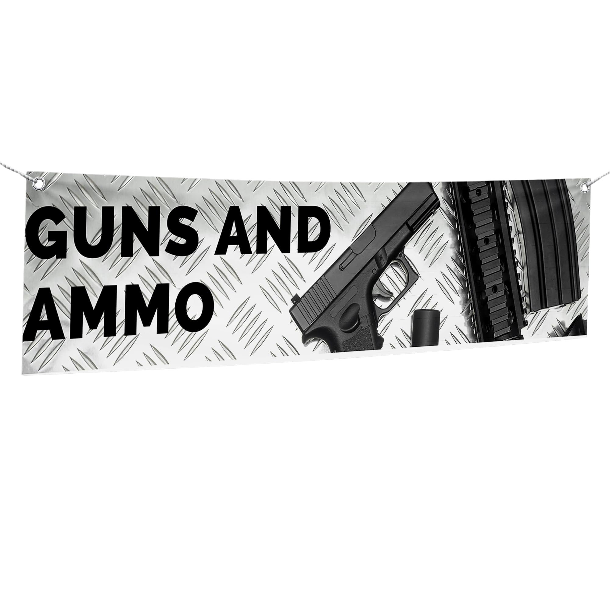 Guns and Ammo Large Banners and Signs for Outdoor by DreamController ...