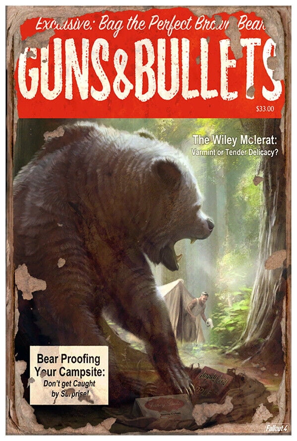 Guns & Bullets - Bag the Perfect Brown Bear - Fallout 4 Poster ...