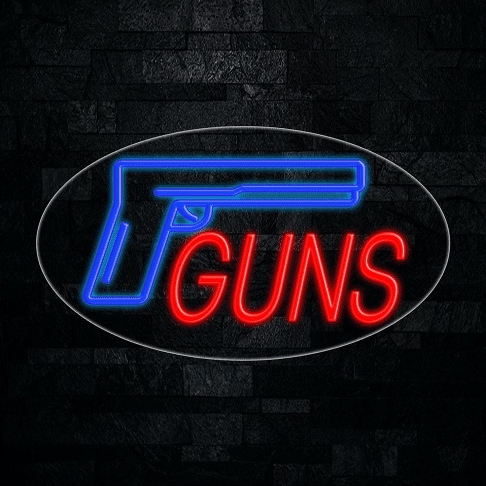 Guns LED Neon Sign 28"L x 16"H #34106 - Walmart.com
