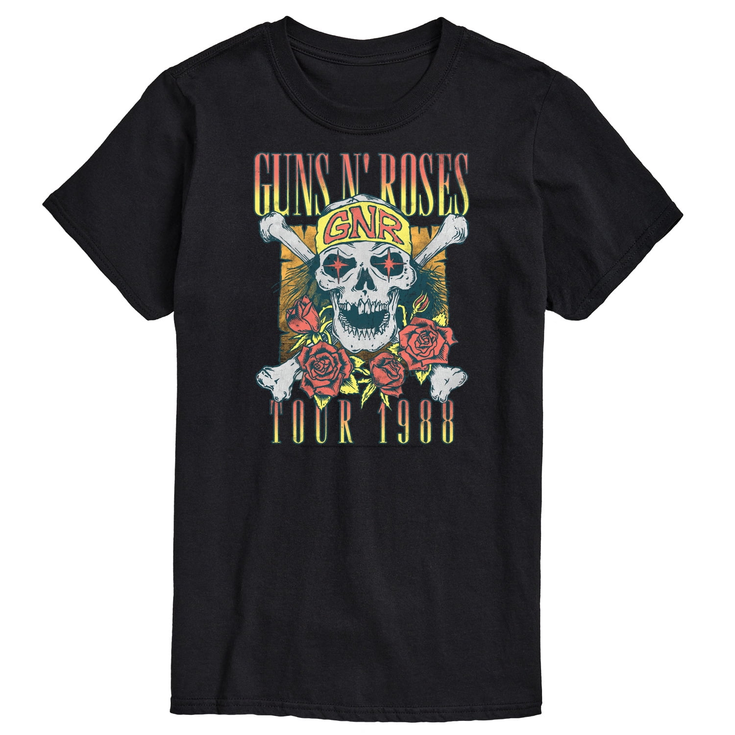 Guns N' Roses - GNR Tour 1988 - Men's Short Sleeve Graphic T-Shirt ...