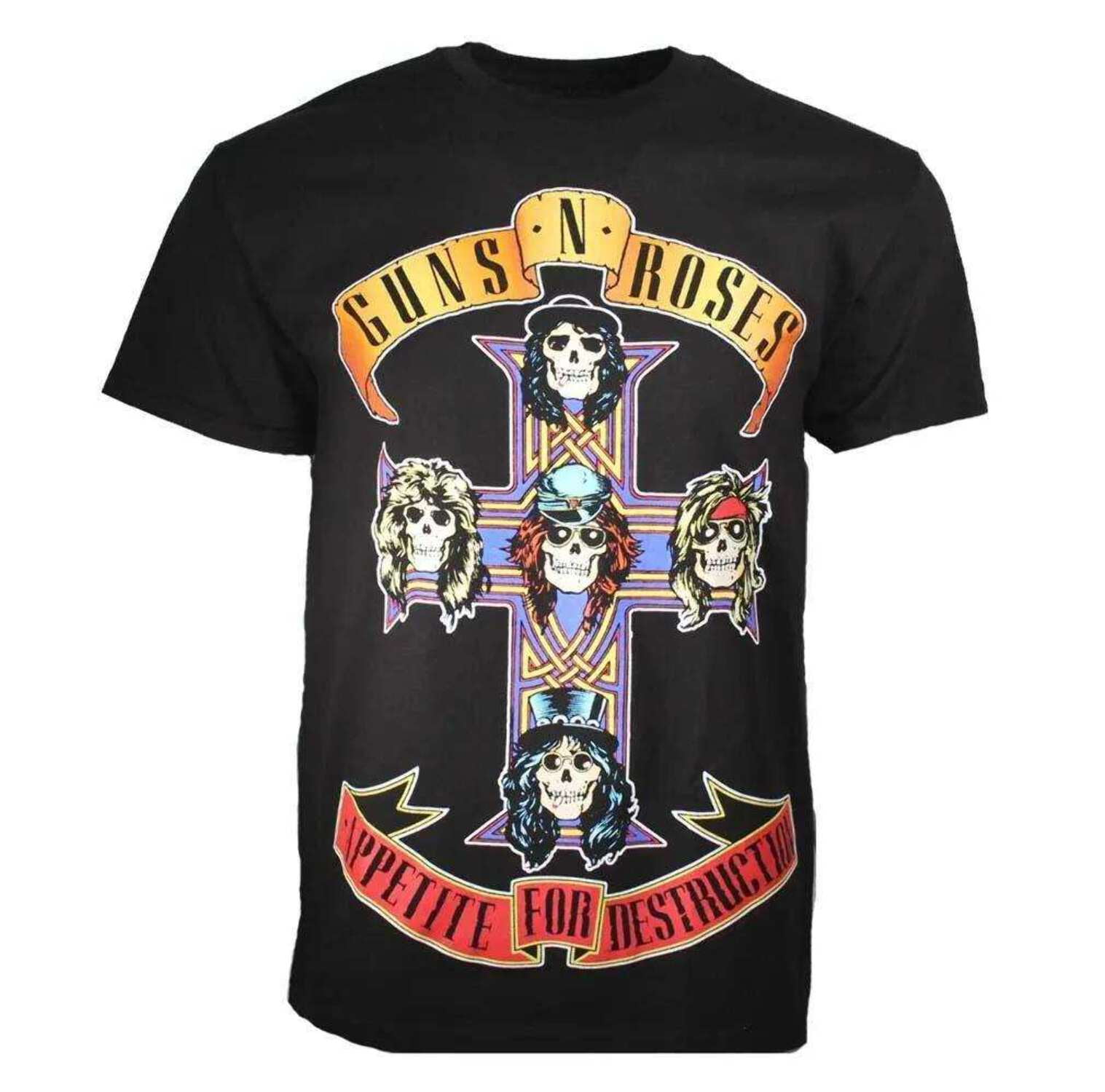 Guns N Roses Men's AFD Cross T-shirt X-Large Black - Walmart.com