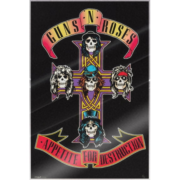 Guns N' Roses - Music Poster (Appetite For Destruction - Album Cover ...