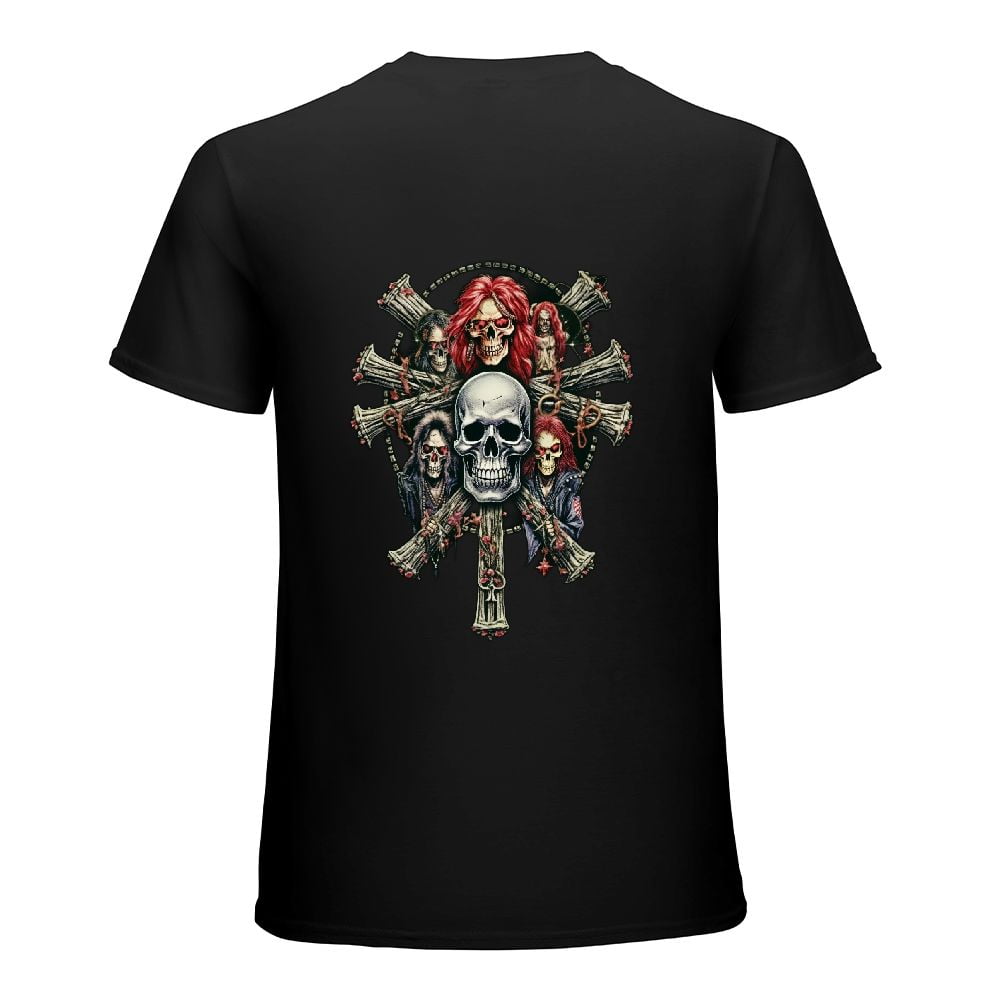 Guns N Roses Official Vintage Cross T Shirt 1154