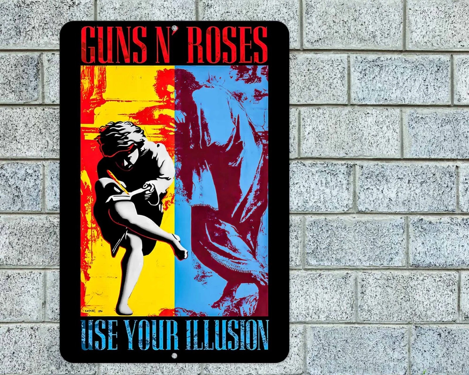Guns N Roses Sign Aluminum Metal 8"X12" Garage Man Cave Classic Rock ...