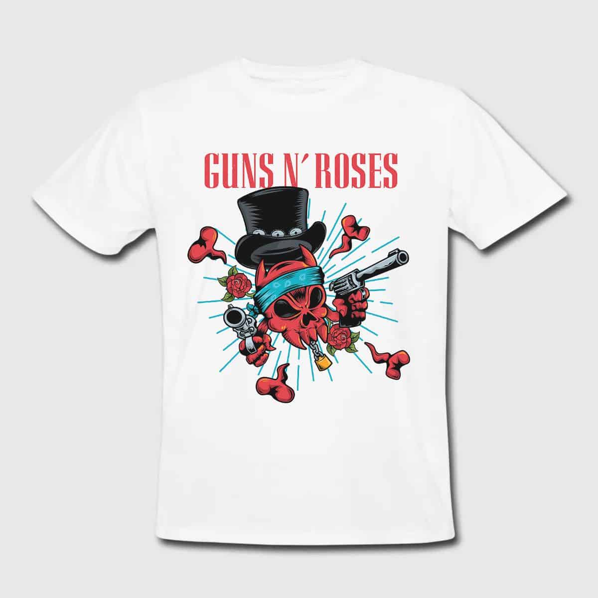 Guns N Roses T-Shirt Hard Rock Heavy Metal Merch Shirt, Size 4Xl, Tee ...