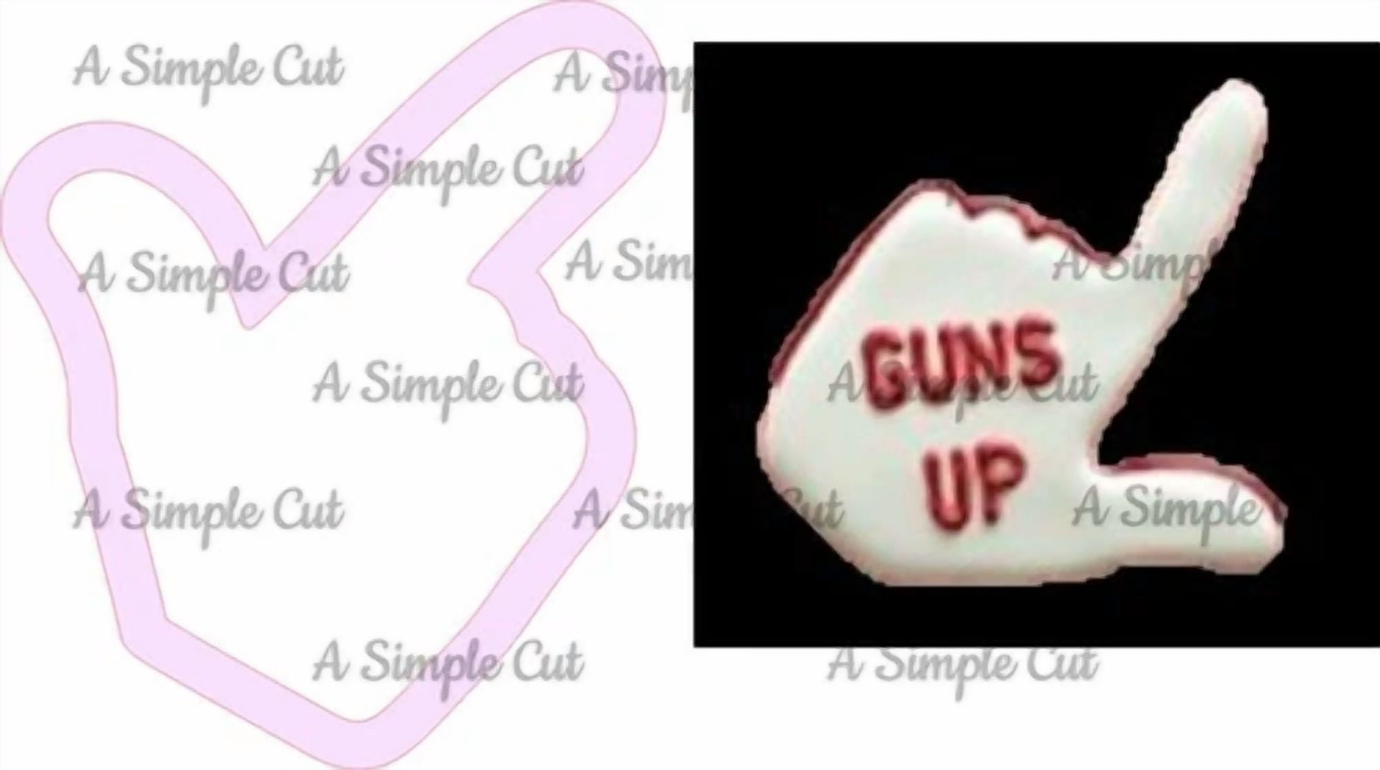 Guns Up Cookie Cutter - Walmart.com