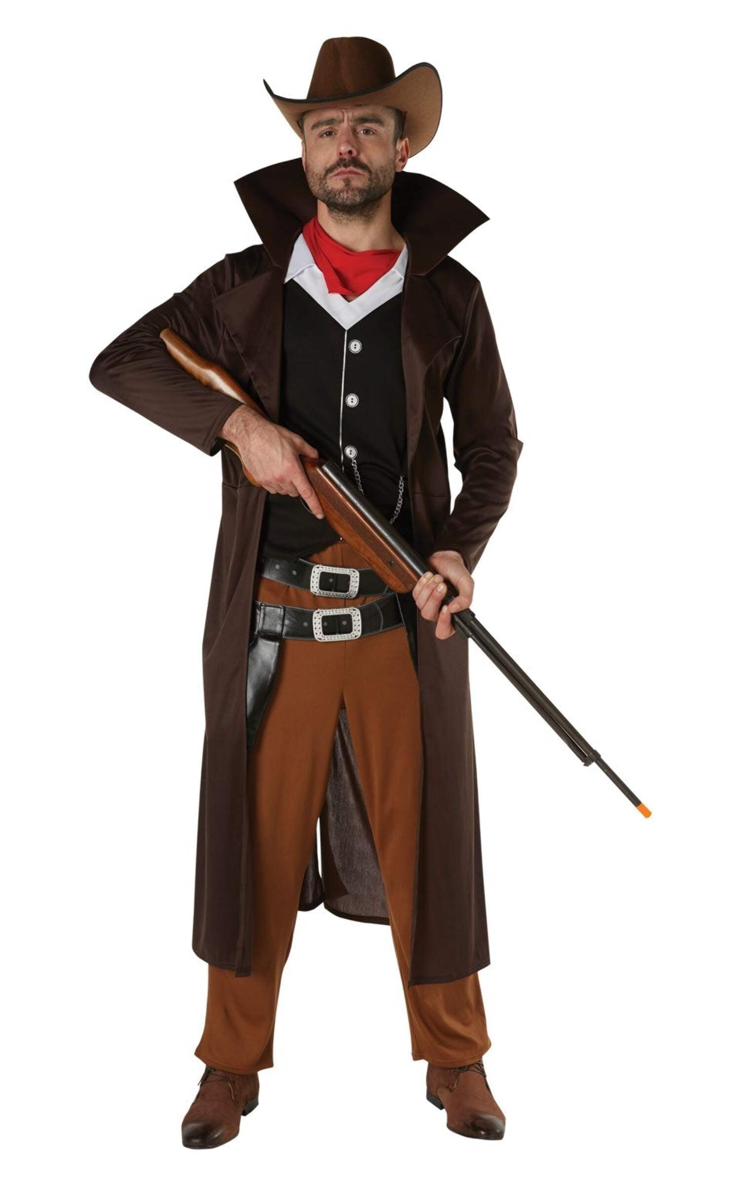 Gunslinger Costume Cowboy Mens Wild West - Walmart.com