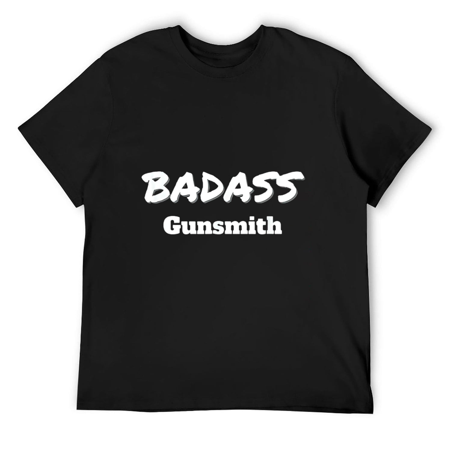 Gunsmith Gift Badass Gunsmith T-Shirt Black Small - Walmart.com