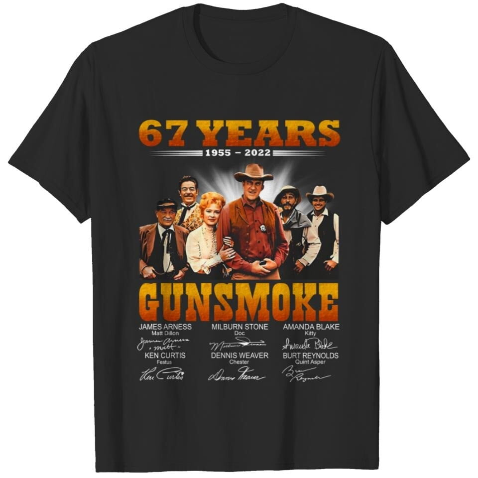 Gunsmoke 68th Anniversary 1955-2023 Signatures T-Shirts All Size S-5XL ...