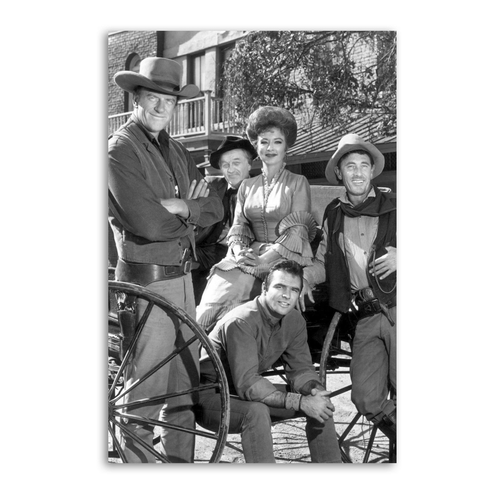Gunsmoke Cast James Arness Amanda Blake Burt Reynolds Ken Curtis ...