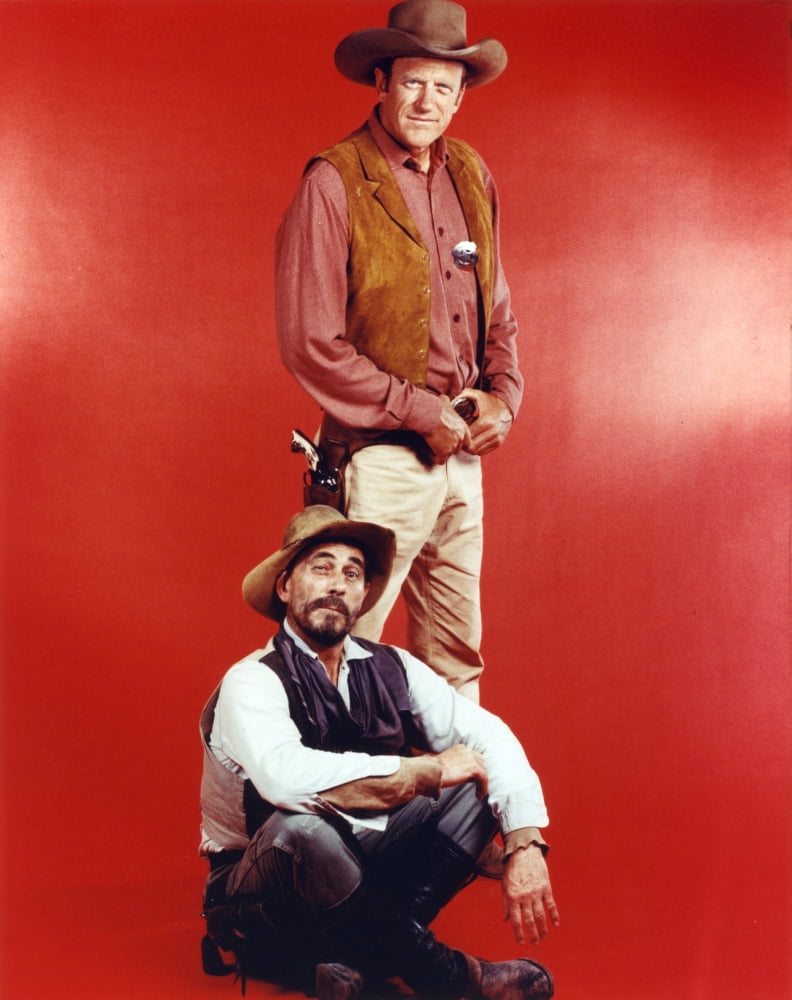 Gunsmoke Cast Picture in Red Background Photo Print (24 x 30) - Walmart.com