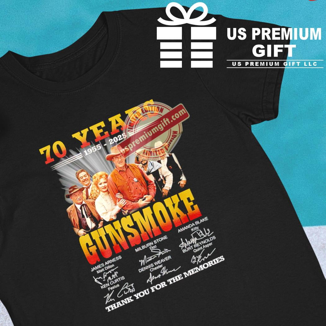 Gunsmoke film 70 years 1955-2025 thank you for the memories signatures ...
