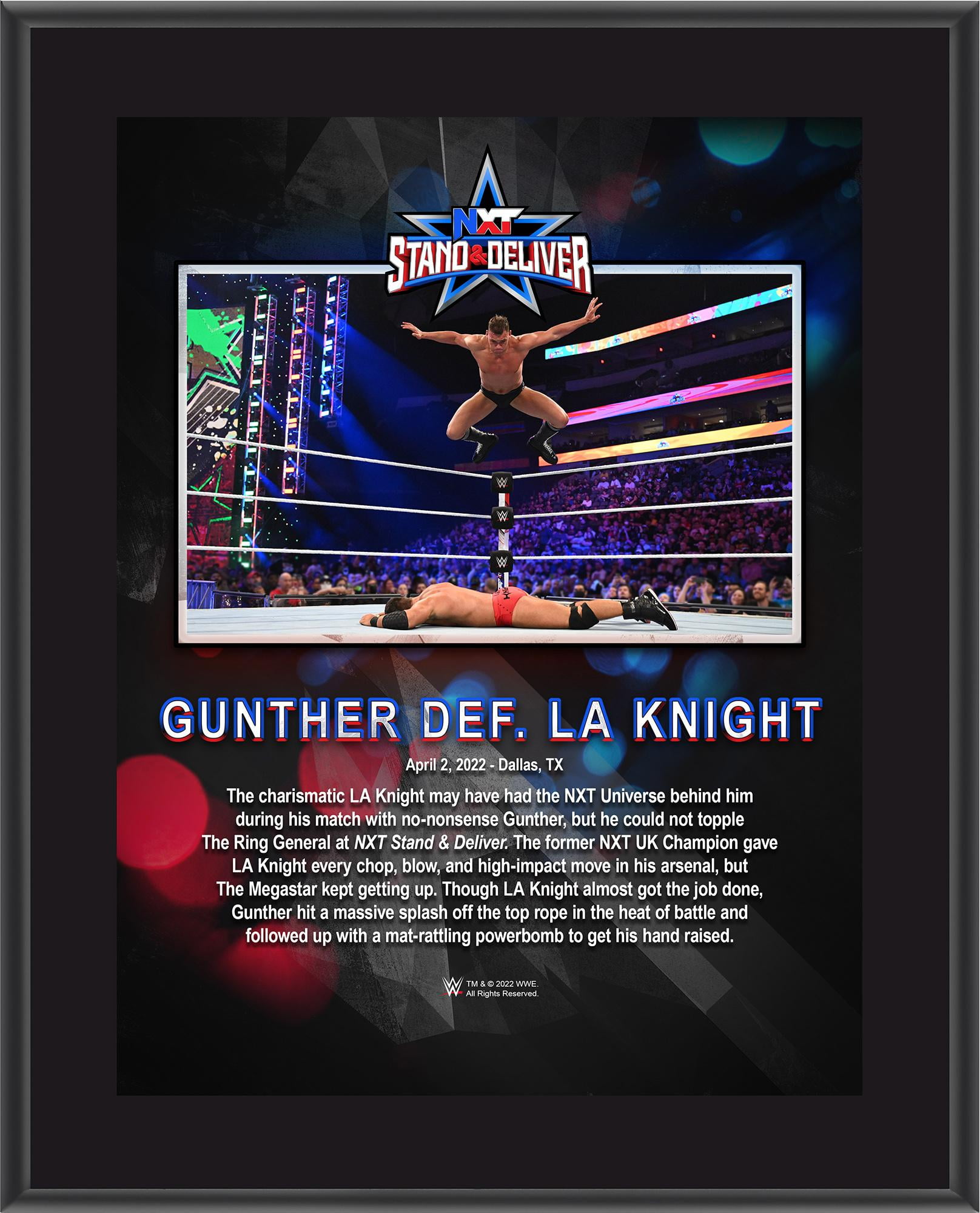 Gunther NXT 2.0 10.5" x 13" 2022 Stand & Deliver Sublimated Plaque ...