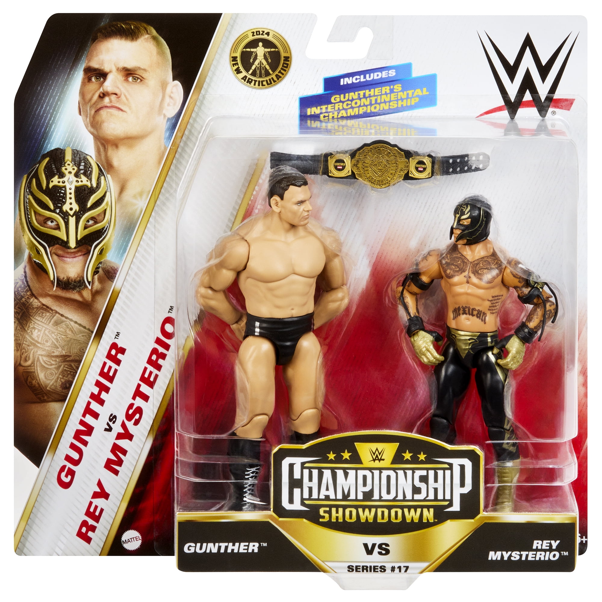 Gunther & Rey Mysterio - WWE Main Event 2-Packs 17 Mattel WWE Toy ...
