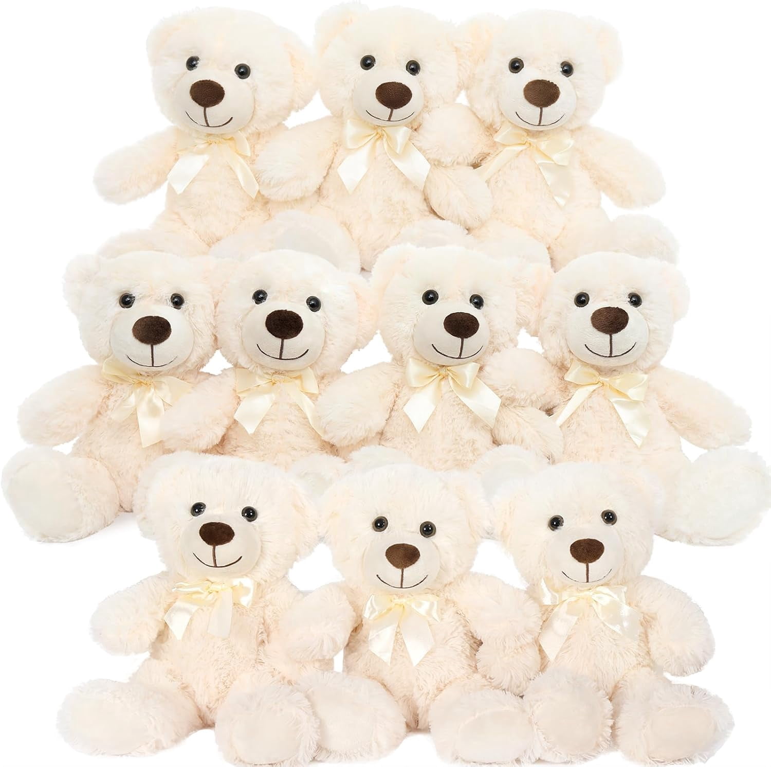 Guo 14 Packs Bulk Teddy Bears, Small Teddy Bear Bulk Plush, Stuffed ...