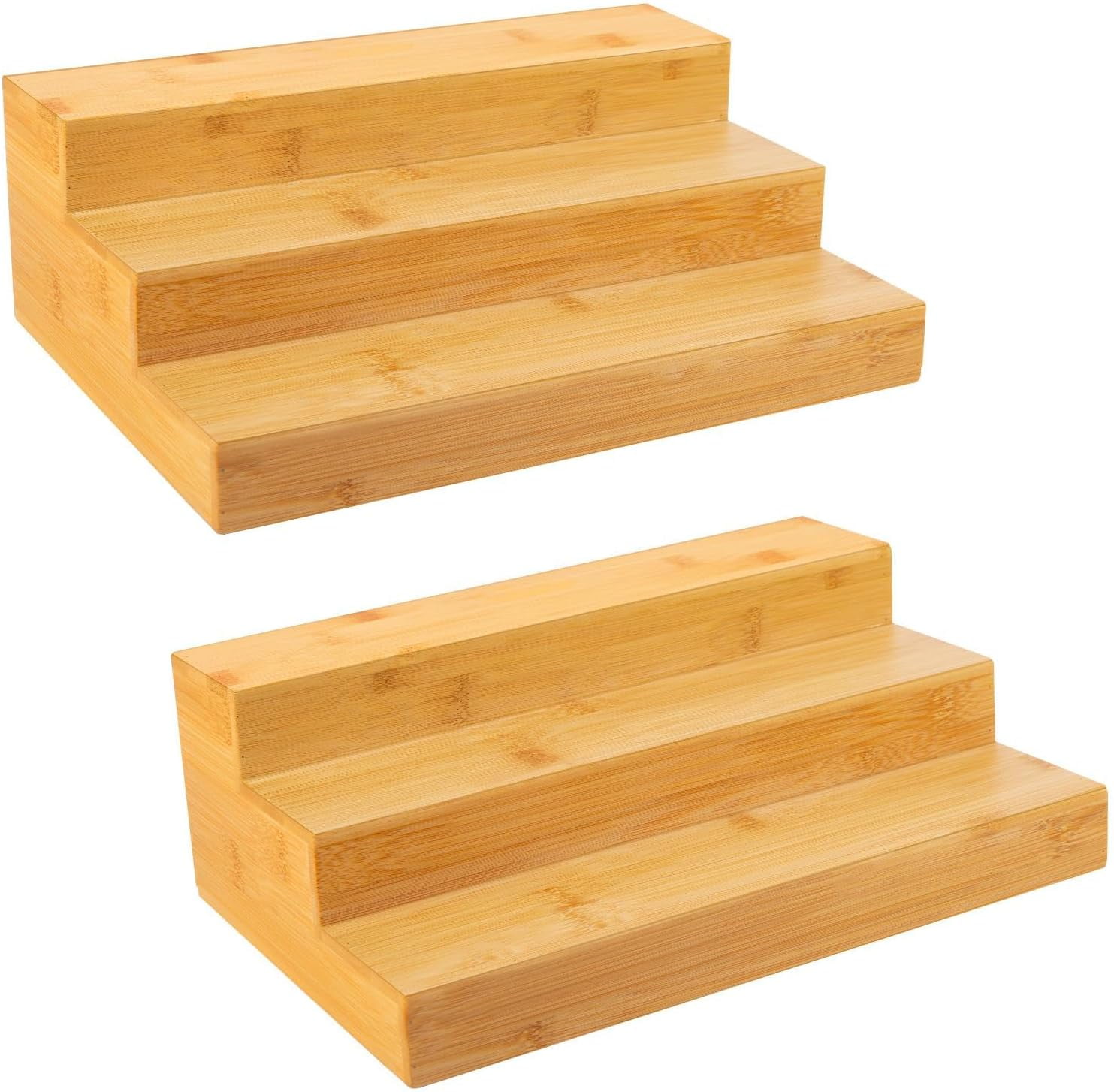 Guo Bamboo Spice Rack Organizer for Cabinet 3 Tier - Walmart.com