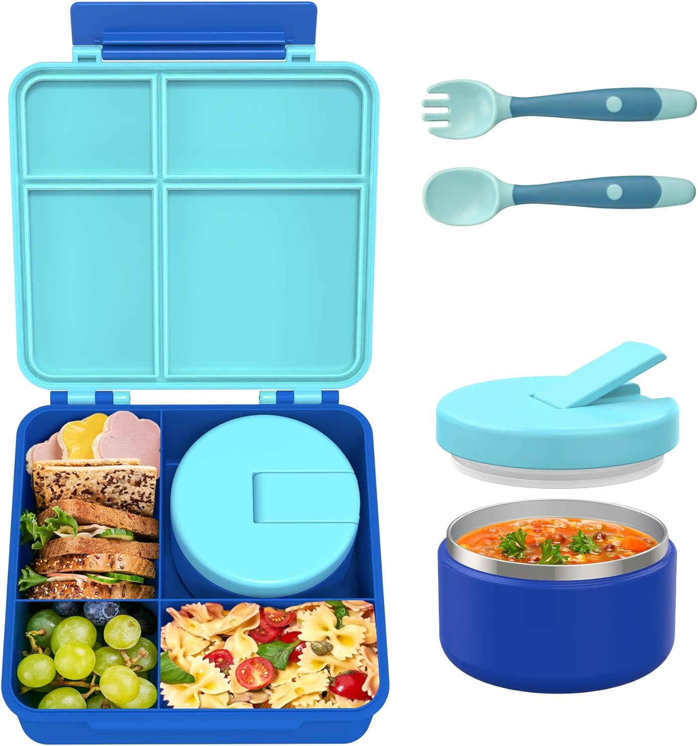 Guo Lunch Box with 8oz Soup , Leak-Proof Lunch Containers with 4 ...